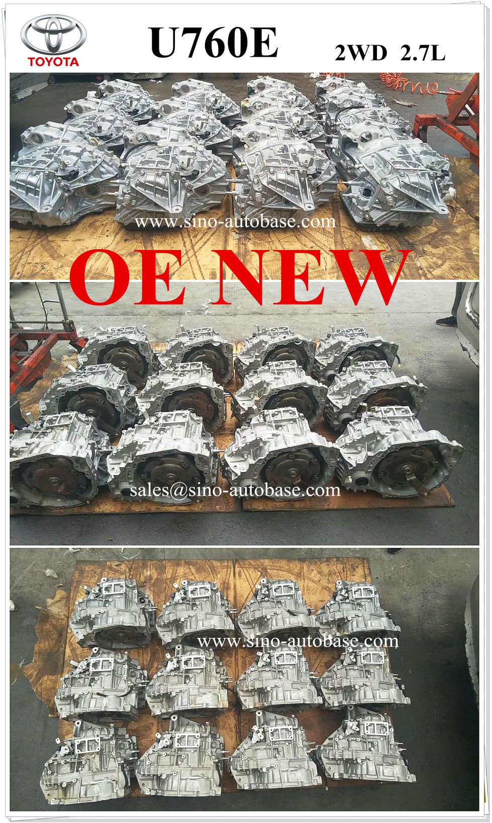 U760E TOYOTA 2.7L 2WD Transmission Assembly (OEM NEW)